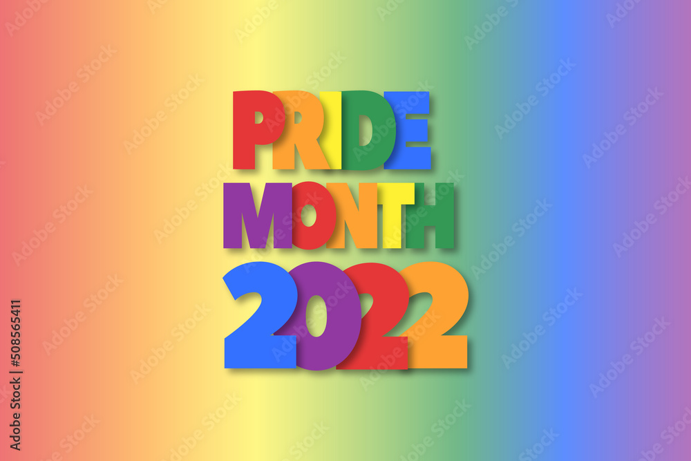 Stock-Vektorgrafik „Pride month 2022, 2023, 2024 LGBTQ Pride Flag ...