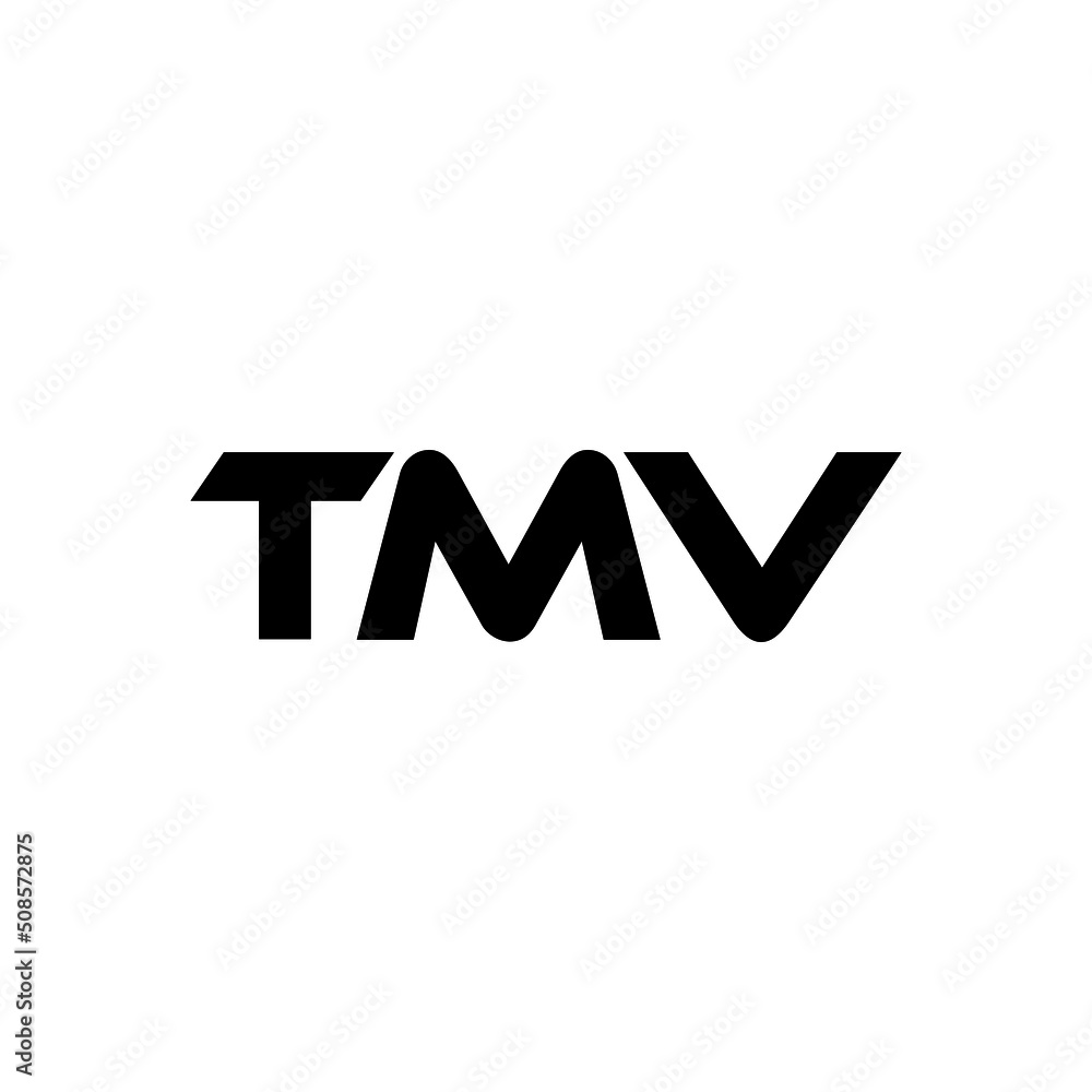 TMV letter logo design with white background in illustrator, vector ...