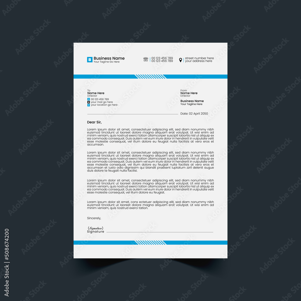 Corporate or Business Letterhead Template Design, Brand Identity, Join ...