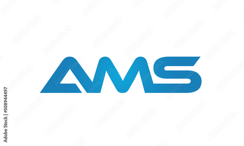 AMS linked letters logo icon Stock Vector | Adobe Stock