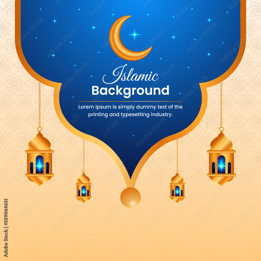 Arabesque Arabic Islamic Style Ornamental Islamic Background with ...