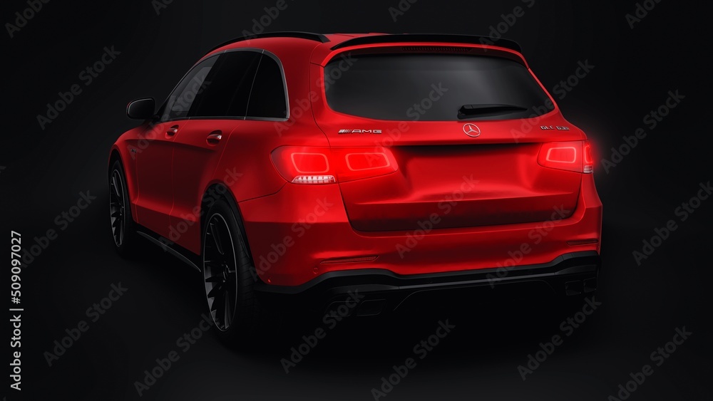 Paris. France. May 02, 2022. Mercedes-Benz GLC 63 AMG 2021. An ...