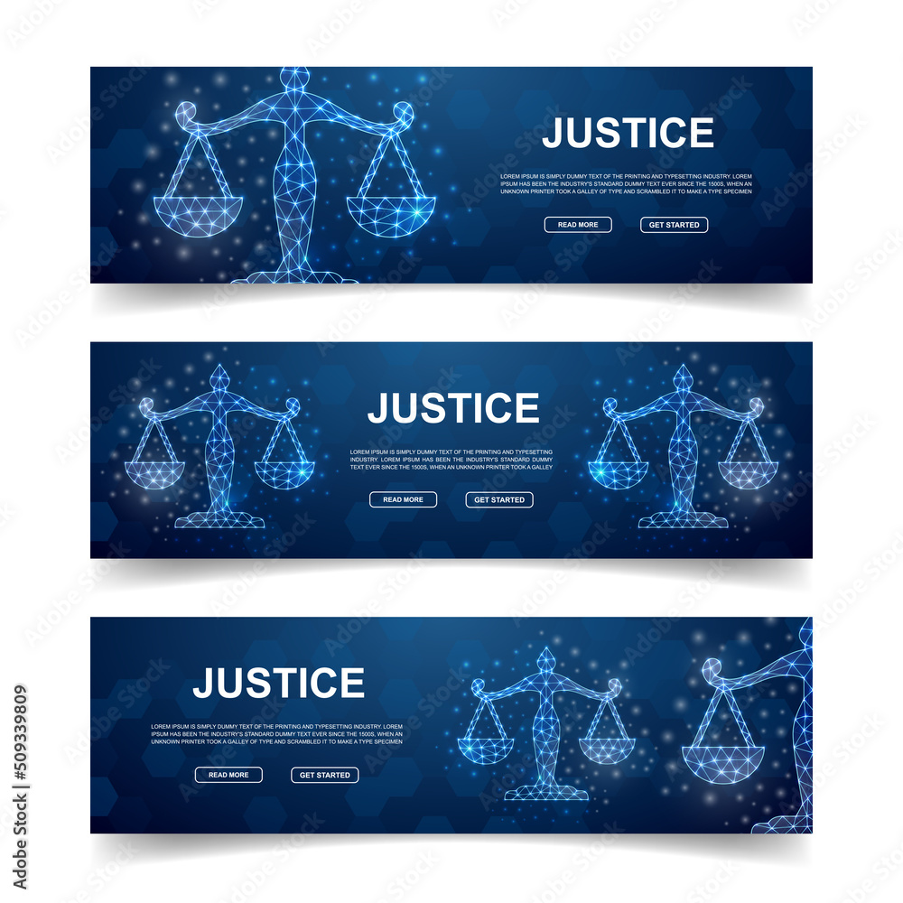 Set of three Scales horizontal banners. Horizontal illustration for ...