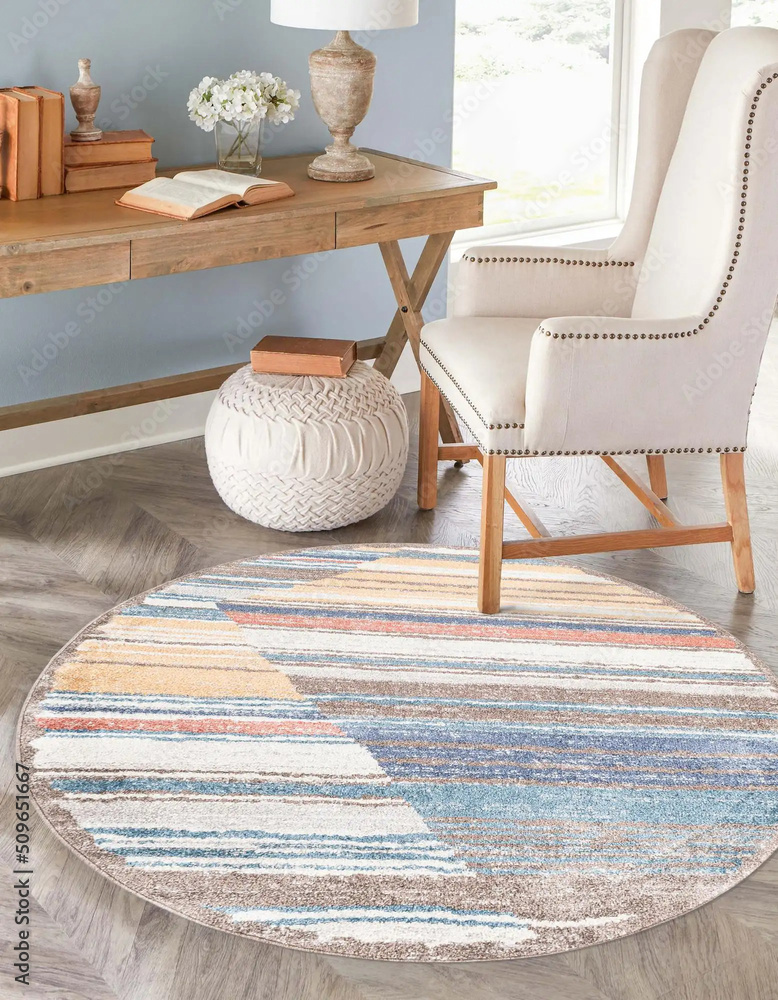 Interior area design rug Stock Photo | Adobe Stock