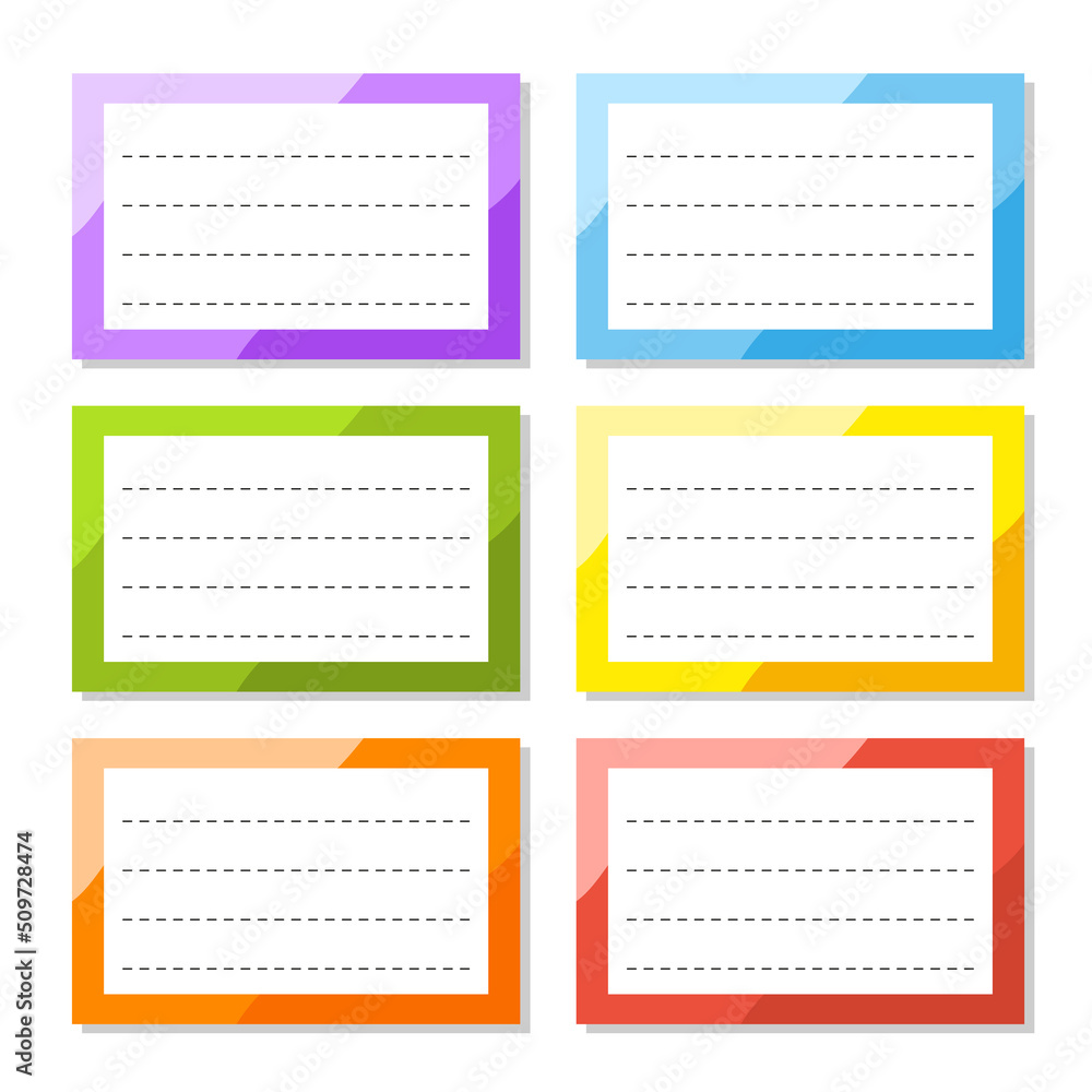 Set stickers for design. Empty template. Name tags, gift labels ...