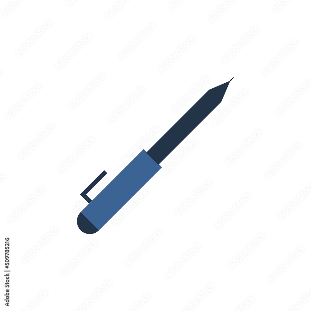 Vector illustration of pen. Suitable for social media post, educational ...