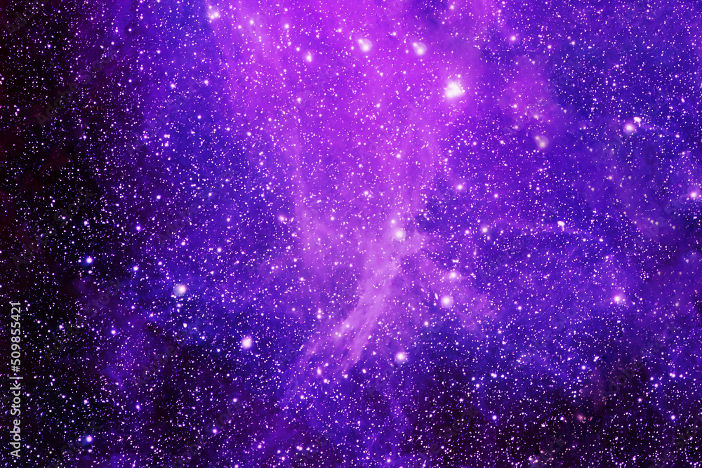 Bright purple space nebula. Elements of this image furnished by NASA Stock Photo | Adobe Stock