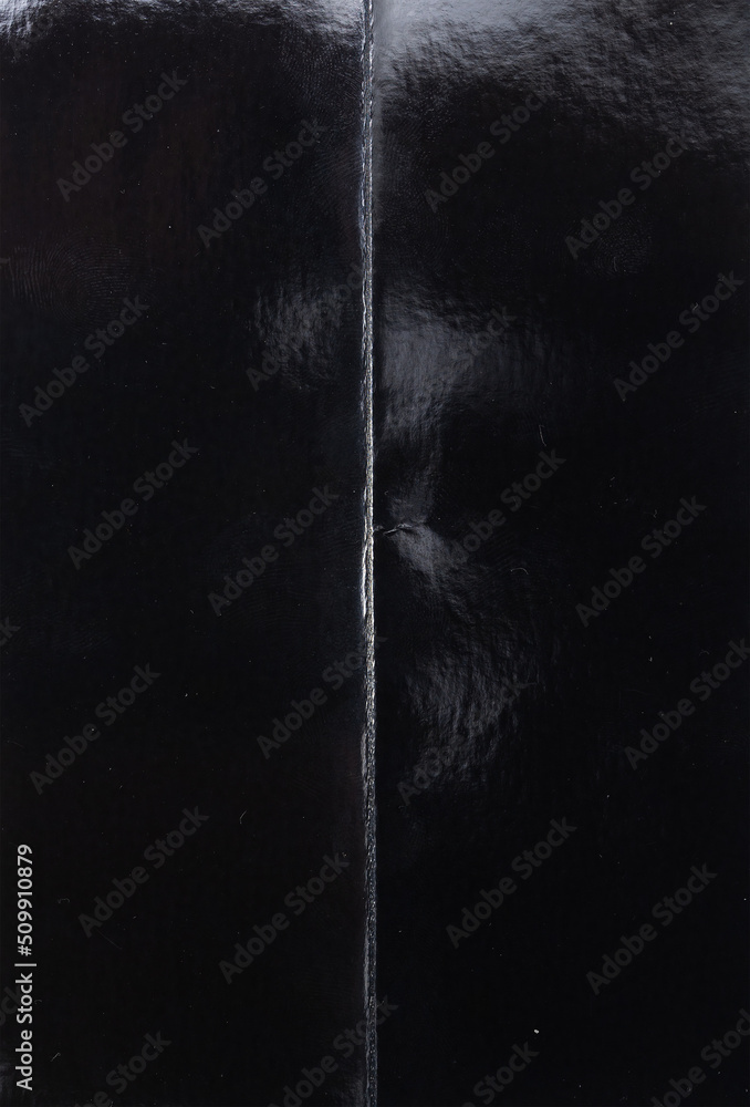 Foto texture of folded black toner photo paper or cool poster overlay ...