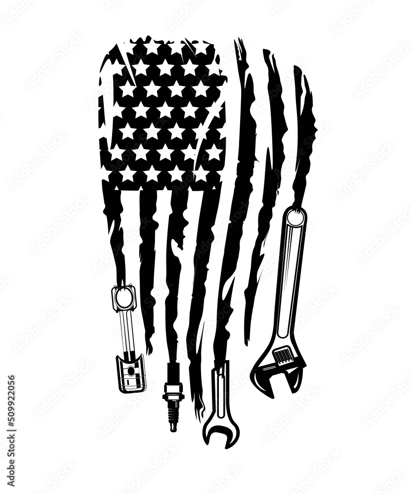 mechanic svg,mechanic flag svg, mechanic american flag svg, wrench svg ...