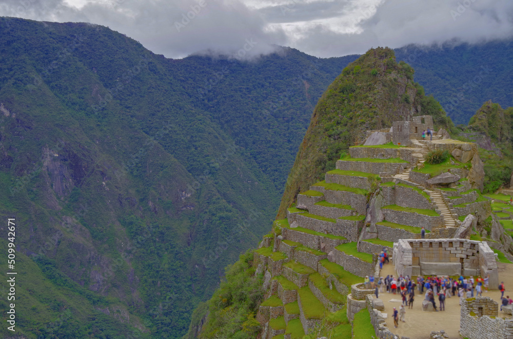 Historic ancient legendary Maya temple ruins lost city Machu Picchu ...