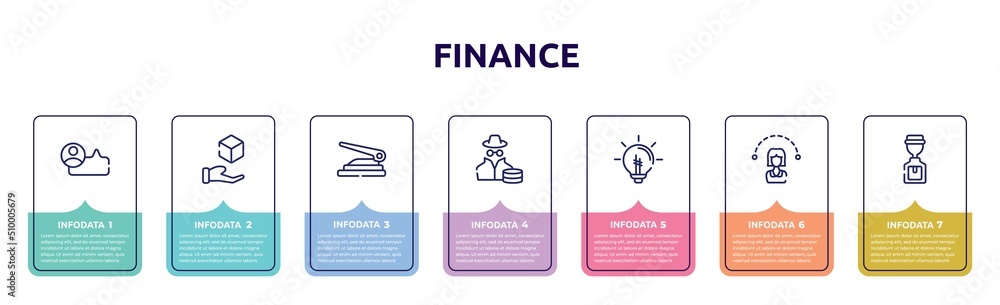 finance concept infographic design template. included authorization ...