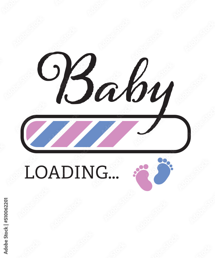 baby loading svg bundle, Baby Loading Please Wait svg, Pregnancy svg ...