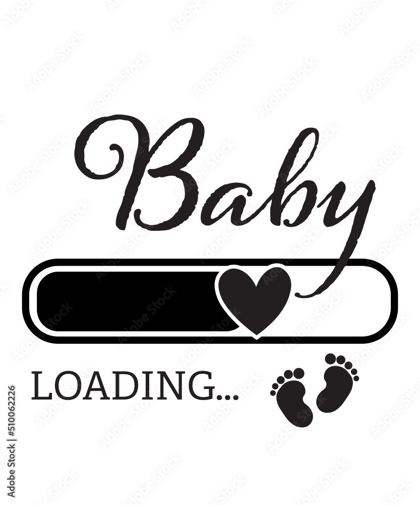 Vector de Stock baby loading svg bundle, Baby Loading Please Wait svg ...