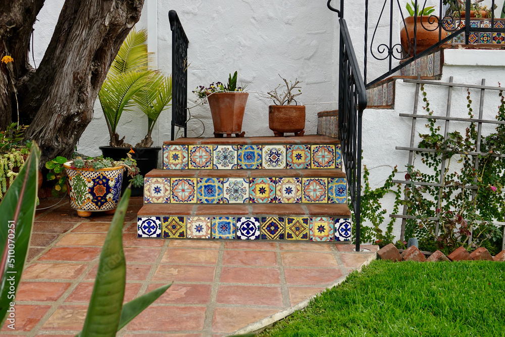 Mexican Tile Steps