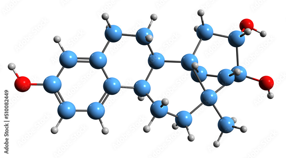 3D image of Cyclotriol skeletal formula - molecular chemical structure ...