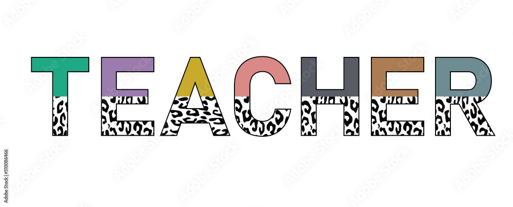 Leopard and boho teacher svg png, half leopard teacher png svg, blessed ...