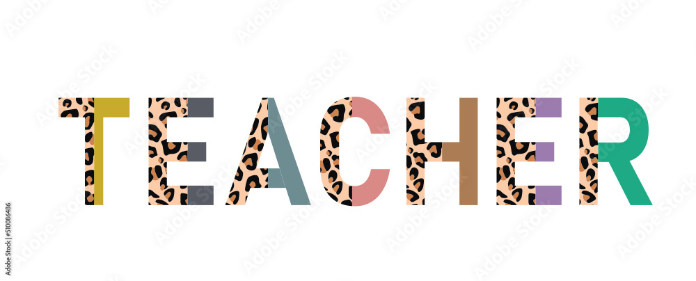 Leopard and boho teacher svg png, half leopard teacher png svg, blessed ...