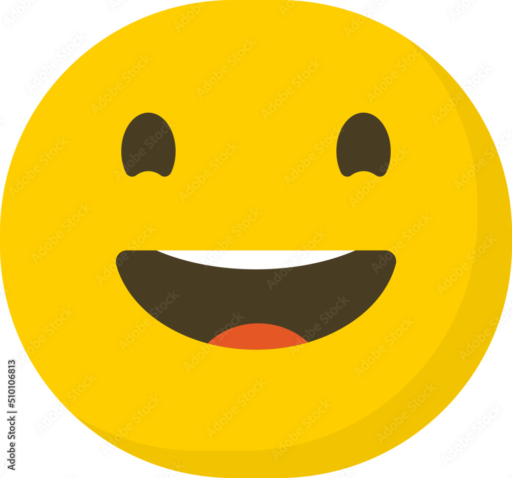 Cute Laughing Emoticon / Emoji Character Illustration 素材庫向量圖 | Adobe Stock