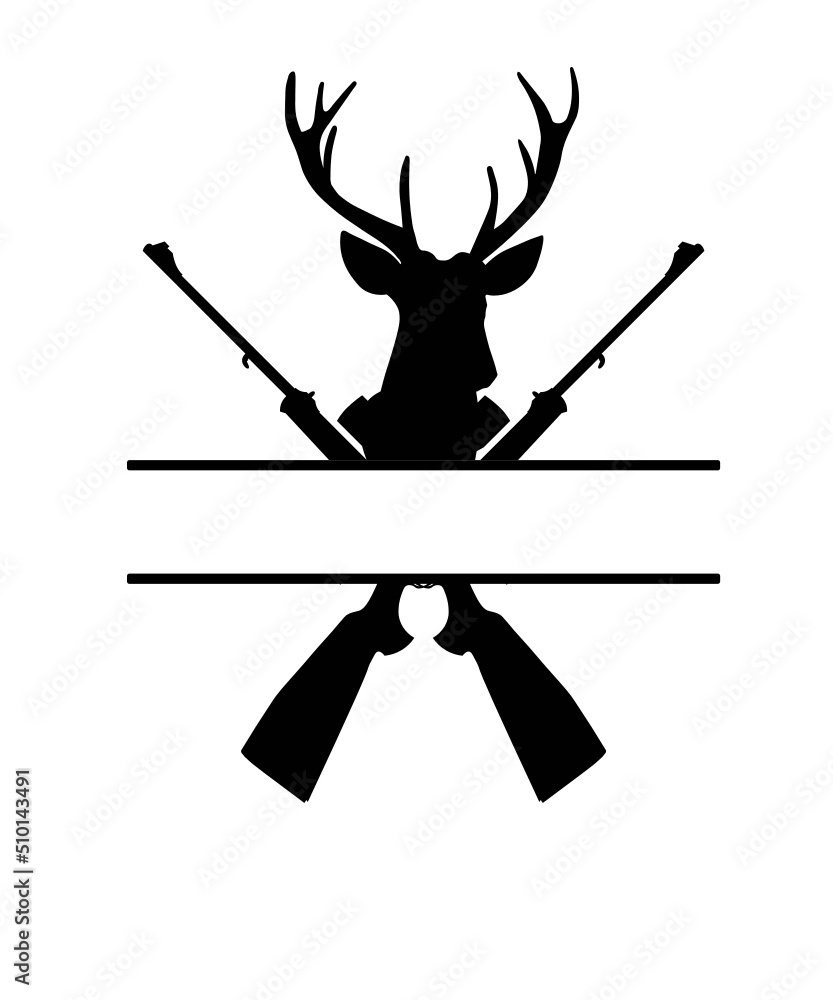 deer monogram svg, hunting fishing svg, fishing svg, hunting svg, name ...