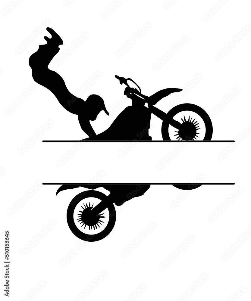 dirt bike svg, dirt bike monogram split frame name svg, motocross moto ...