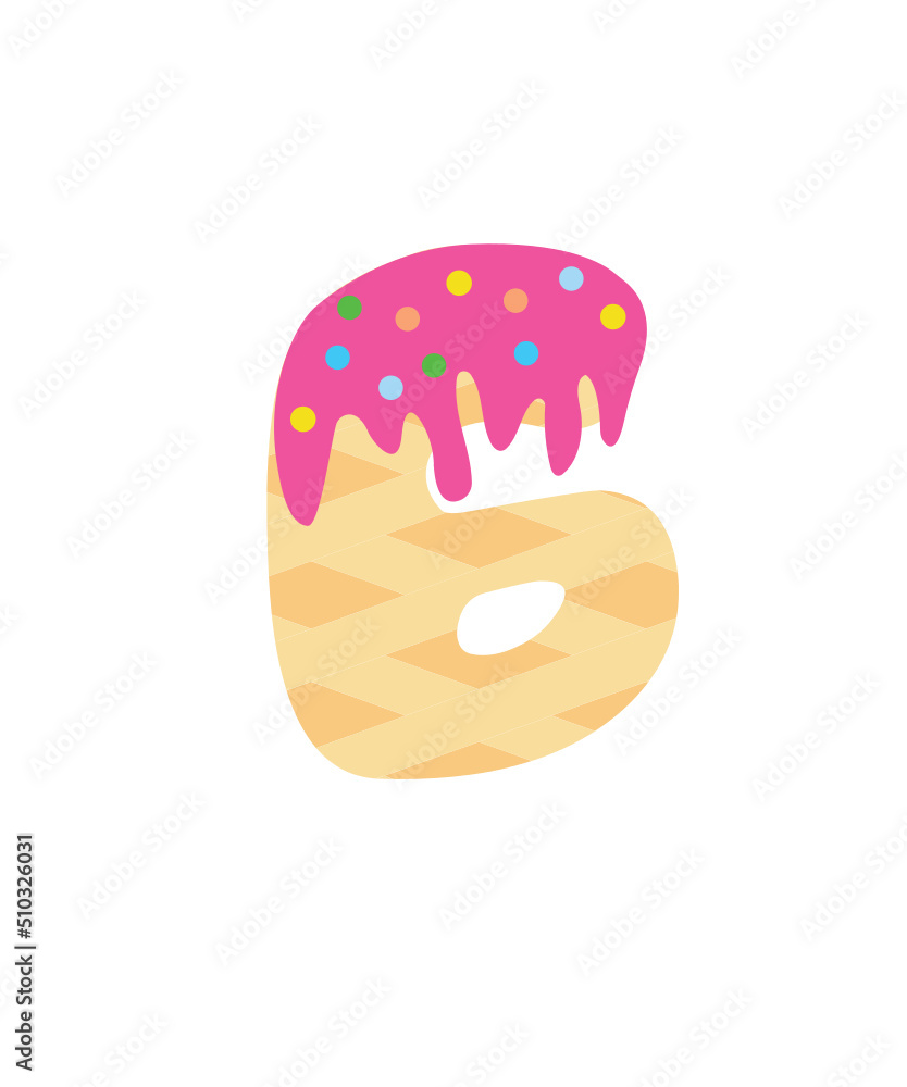 Стоковое векторное изображение «ice cream alphabet svg, summer alphabet ...