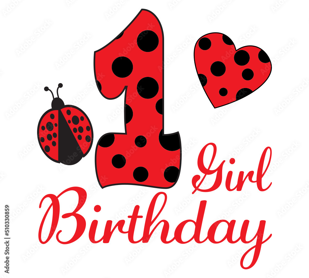 lady bug birthday svg png, birthday girl boy svg, Ladybug SVG, birthday ...