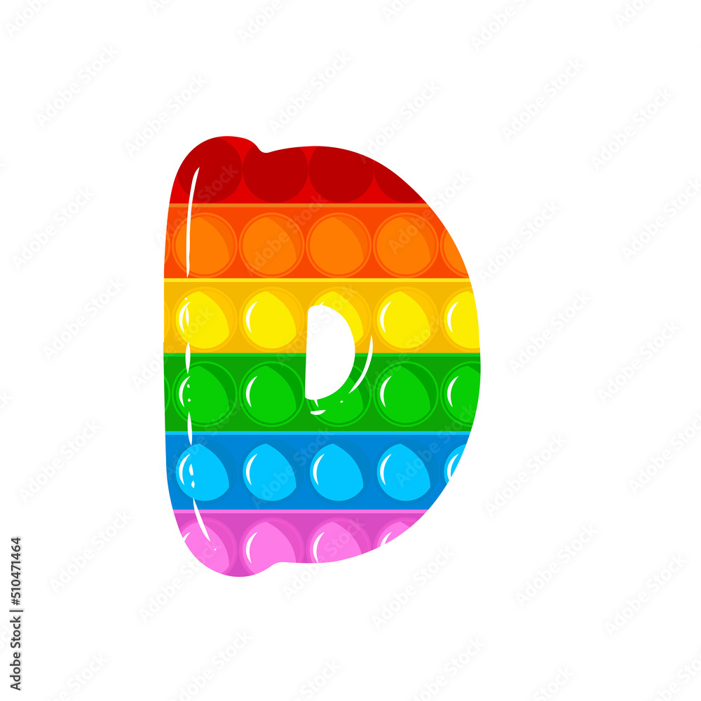 alphabet letters and numbers pop it png, Pop It Digital Clipart, Pop It ...