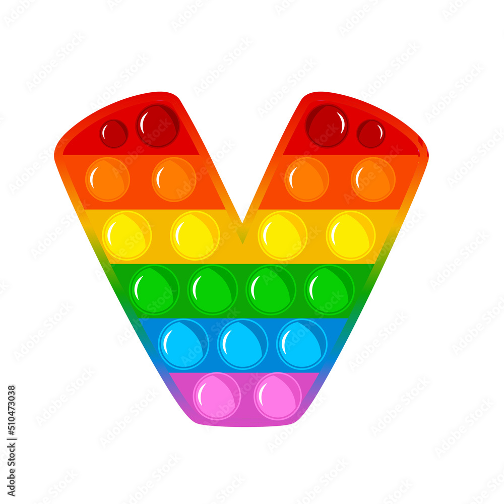 Ilustración de Stock alphabet letters and numbers pop it png, Pop It ...