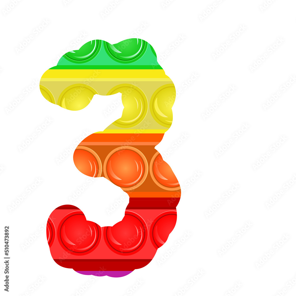 Ilustración de Stock alphabet letters and numbers pop it png, Pop It ...