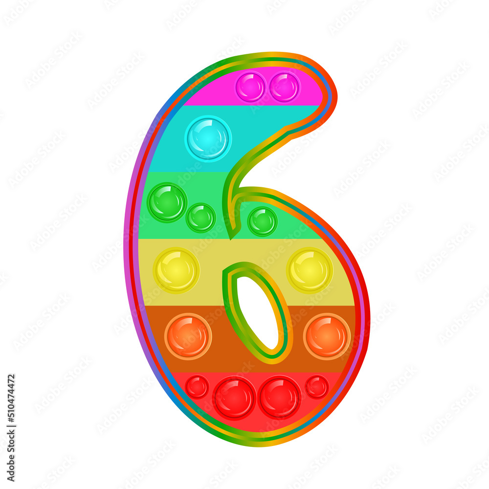 alphabet letters and numbers pop it png, Pop It Digital Clipart, Pop It ...