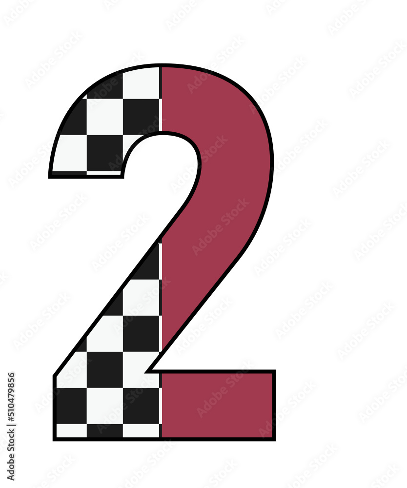 Checkered Alphabet and Numbers png SVG Cut File, race font svg png ...