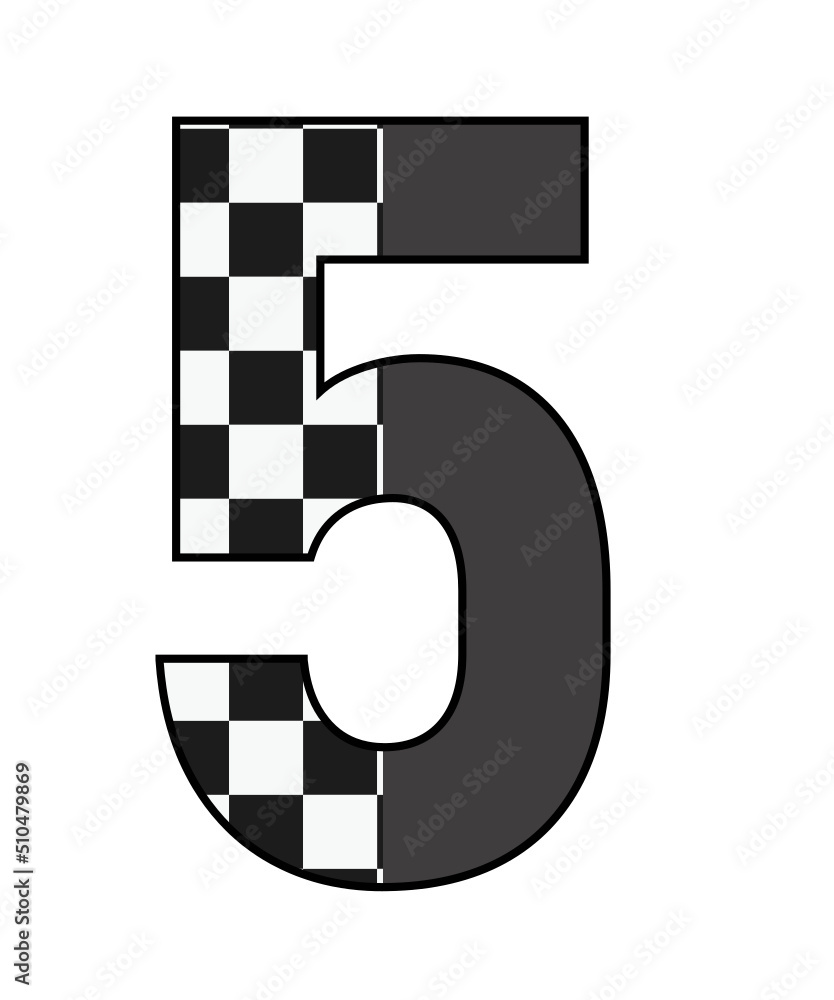Checkered Alphabet and Numbers png SVG Cut File, race font svg png ...