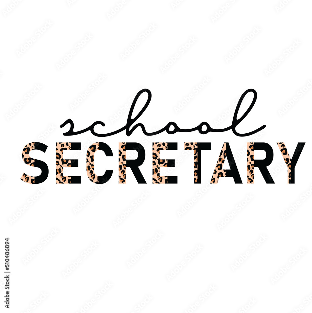 School secretary half leopard svg png, School secretary Png, school svg ...
