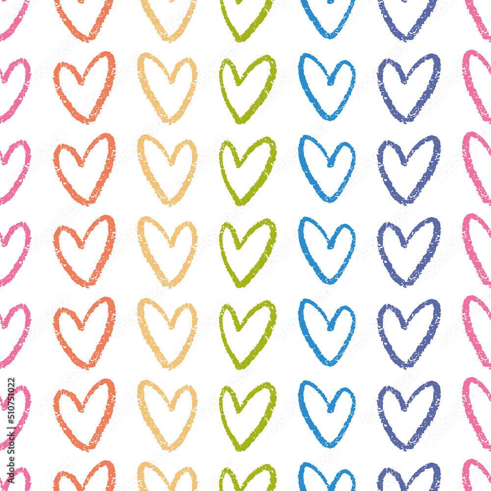 coloured heart background