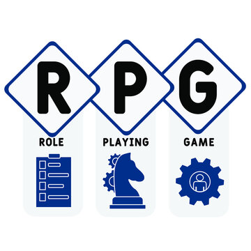 Wall Mural: signs - icon - RPG Role Playing Game acronym business ...