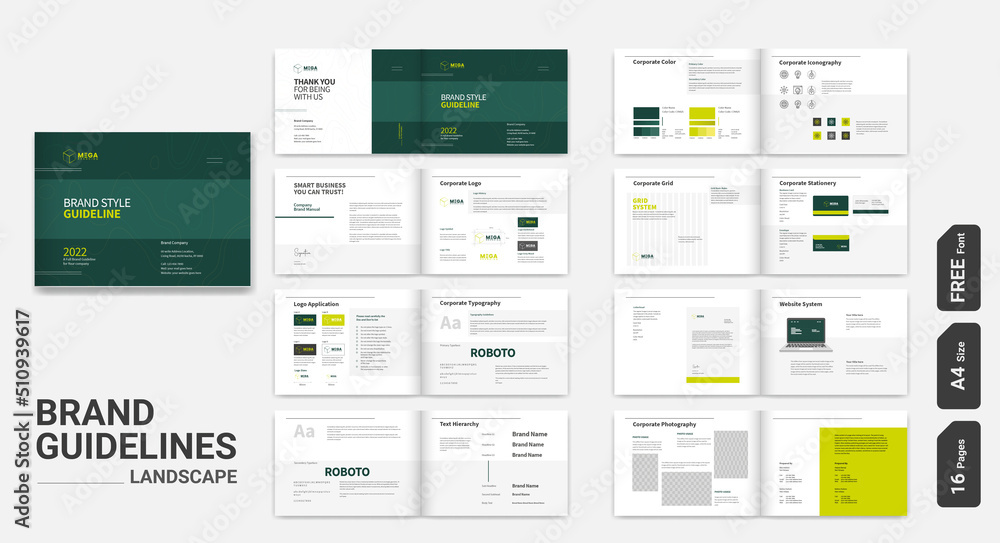 Landscape Brand Guidelines Design Brand Guideline template Brand ...