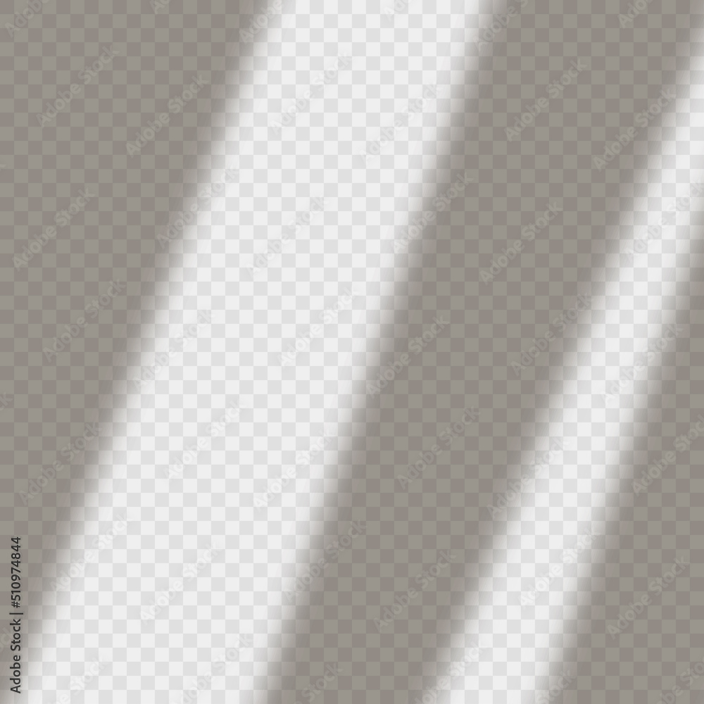 Realistic shadow overlay effects on transparent background. Vector ...