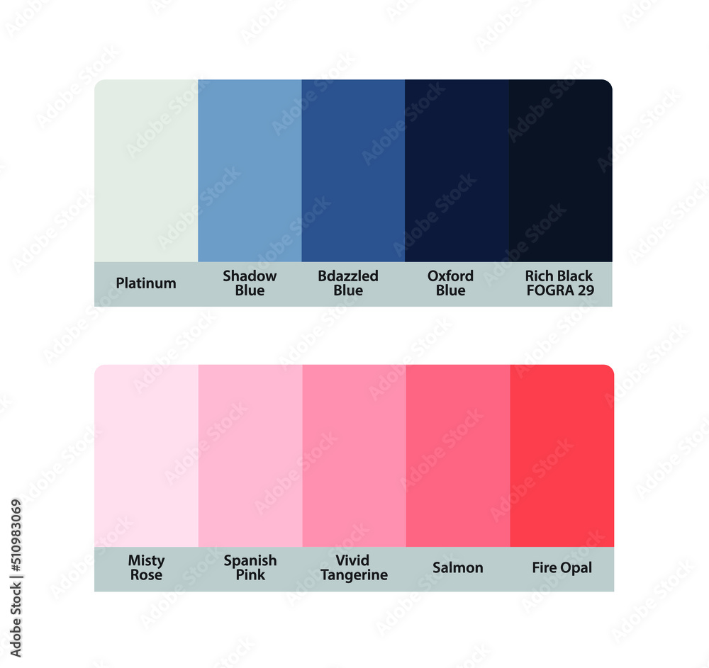 Matching Color Palette Guide Catalog Collection Rgb Hex Color Codes With Color Names Suitable