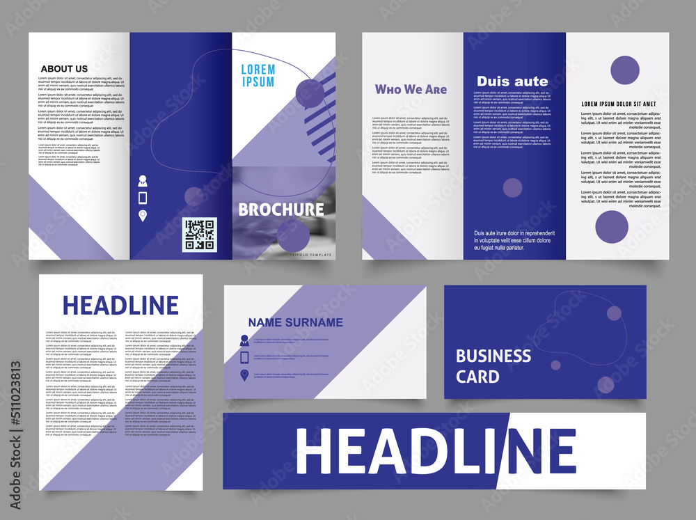 tri fold business brochure . Collection of folded brochures, annual ...