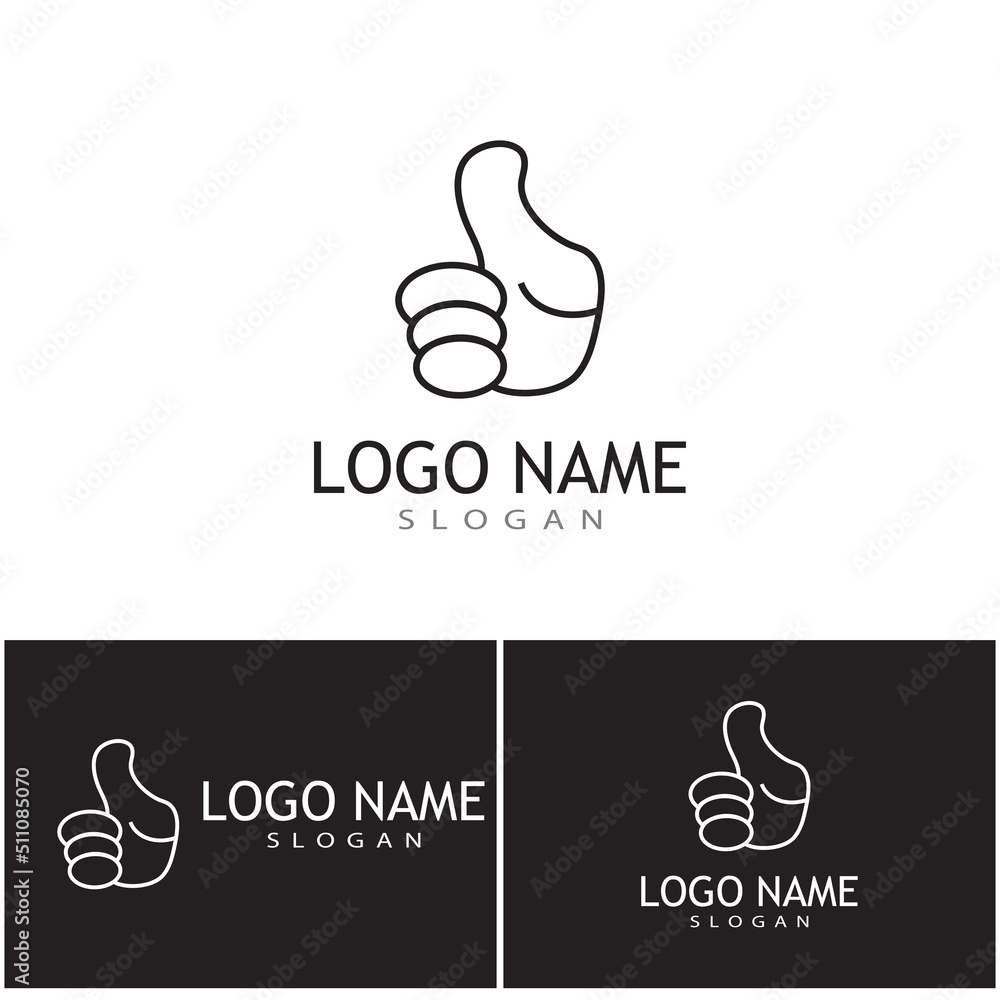 Vector Cartoon Hand Sign. Comics Clip art Stock Vector | Adobe Stock