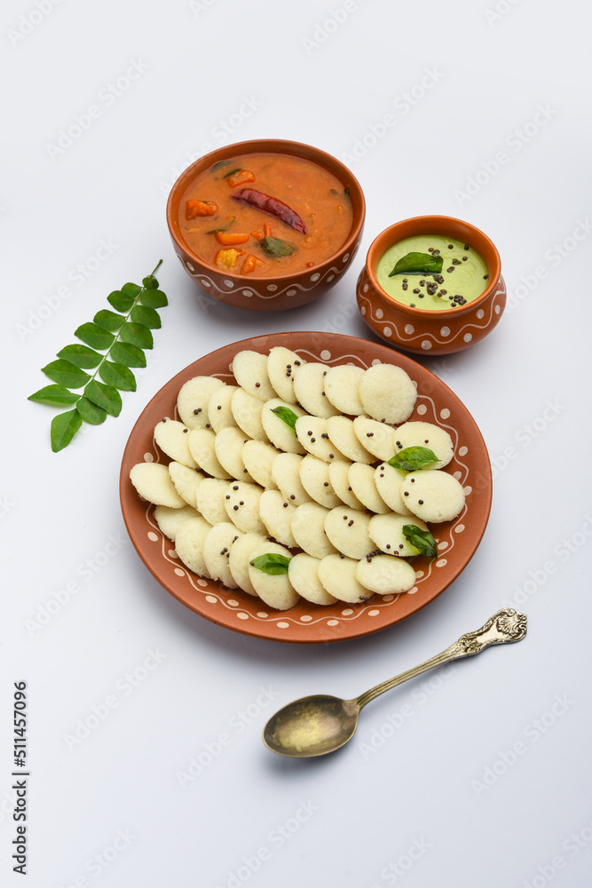 Mini idli is the smaller version of soft and spongy round shaped ...