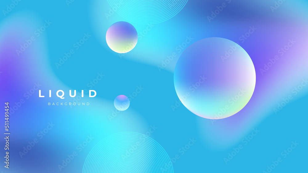 Set of colorful vivid vibrant gradient liquid fluid abstract background ...