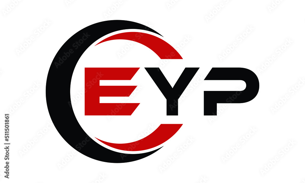 EYP three letter swoosh logo design vector template | monogram logo ...