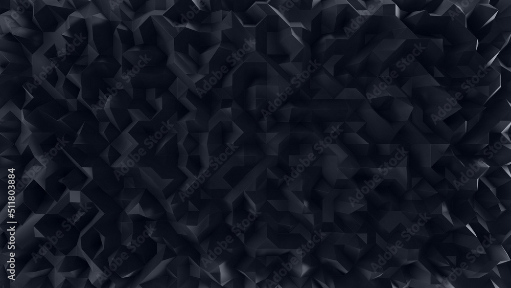 3D illustration, abstract grey polygon crystal background, Futuristic ...