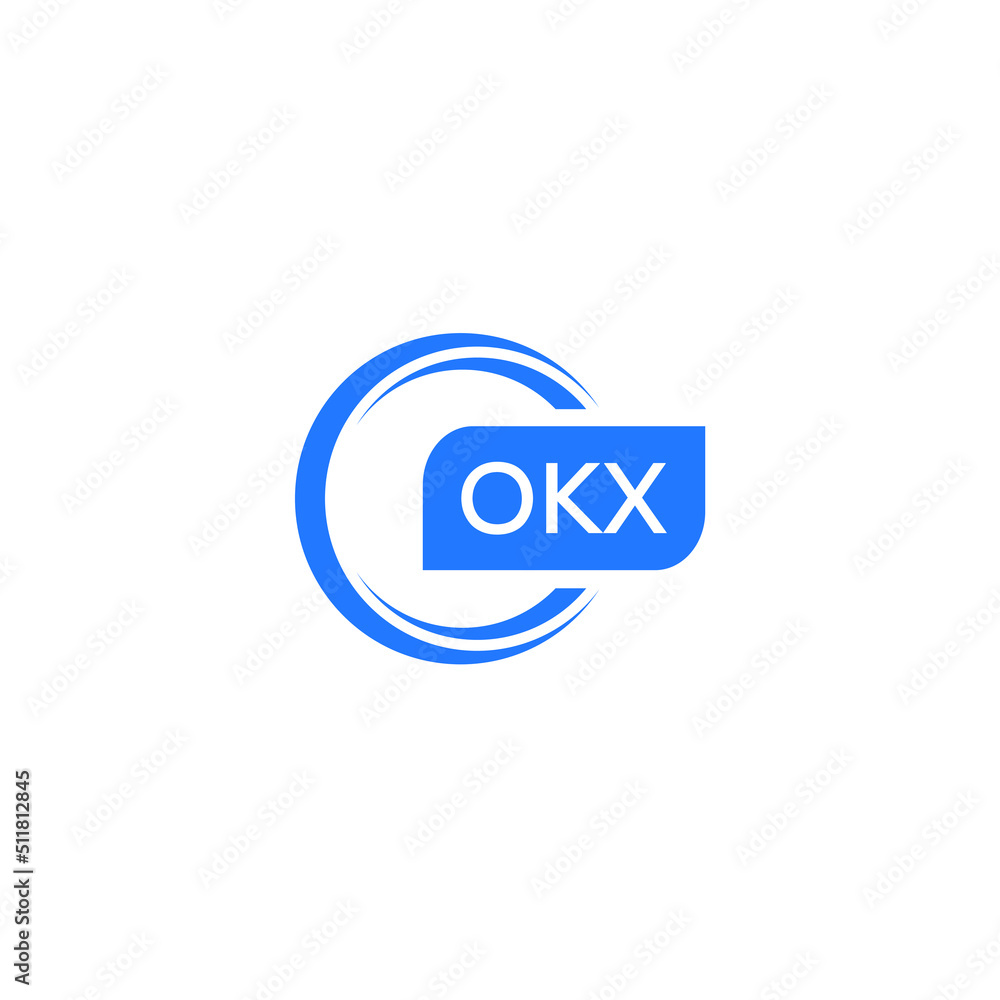 OKX letter design for logo and icon.OKX typography for technology ...