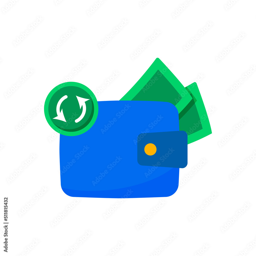 money cash auto generate passive income saving icon vector flat ...