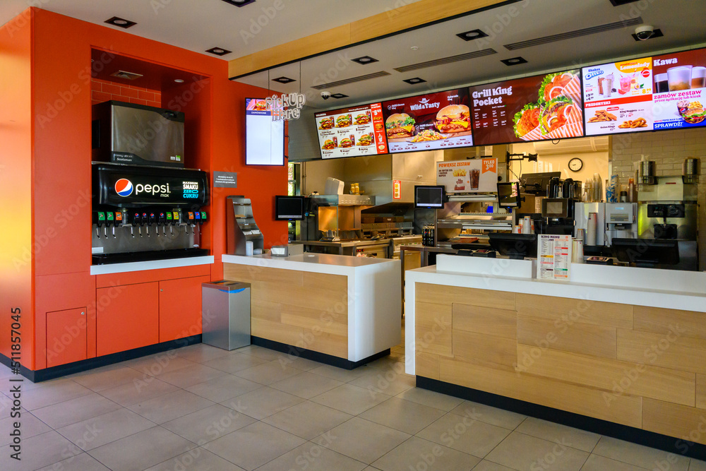 Burger King Restaurant Innen