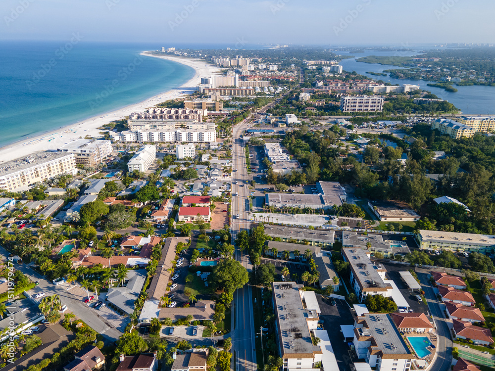Ocean beach resort town for tourist to visit while on summer vacation ...