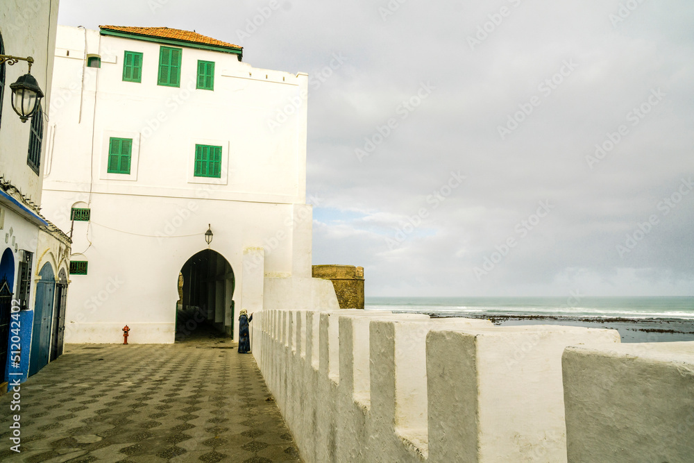 caserón hispano-morisco, palacio de El Raisuni, Assilah, Marruecos ...