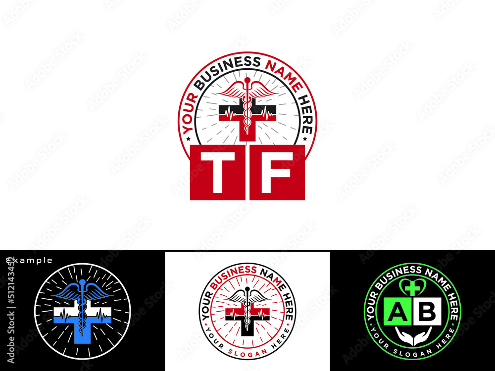 Simple TF Logo Icon, Letter Tf ft Logo Image Design With Colorful ...